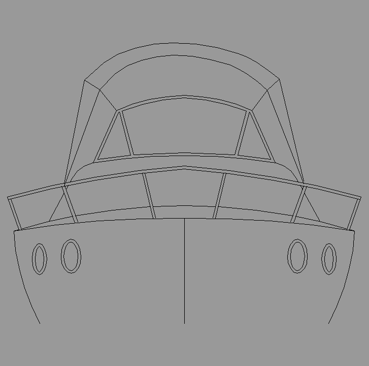 Cad-Projects - Biblioteca Bloques Autocad - Yate - Vista de Yate en Alzado